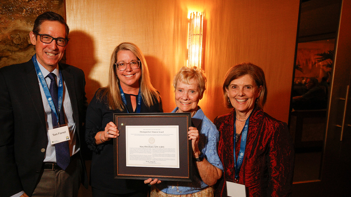 Mary Ellen Burris honored with distinguished alumni award